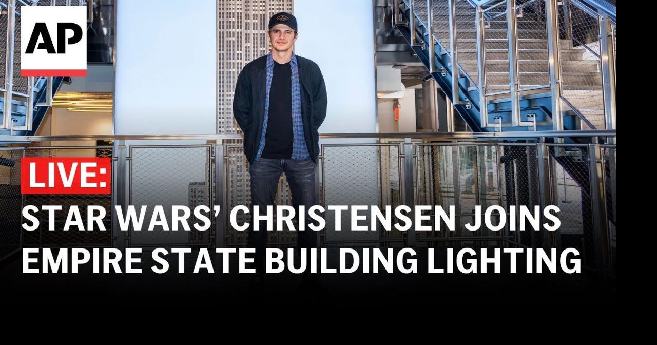 LIVE: Star Wars' Hayden Christensen joins Empire State Building ...