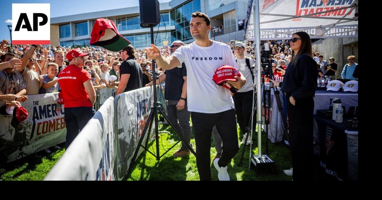 Frightened students seek shelter after Charlie Kirk fatally shot in Utah | Ap Video ...