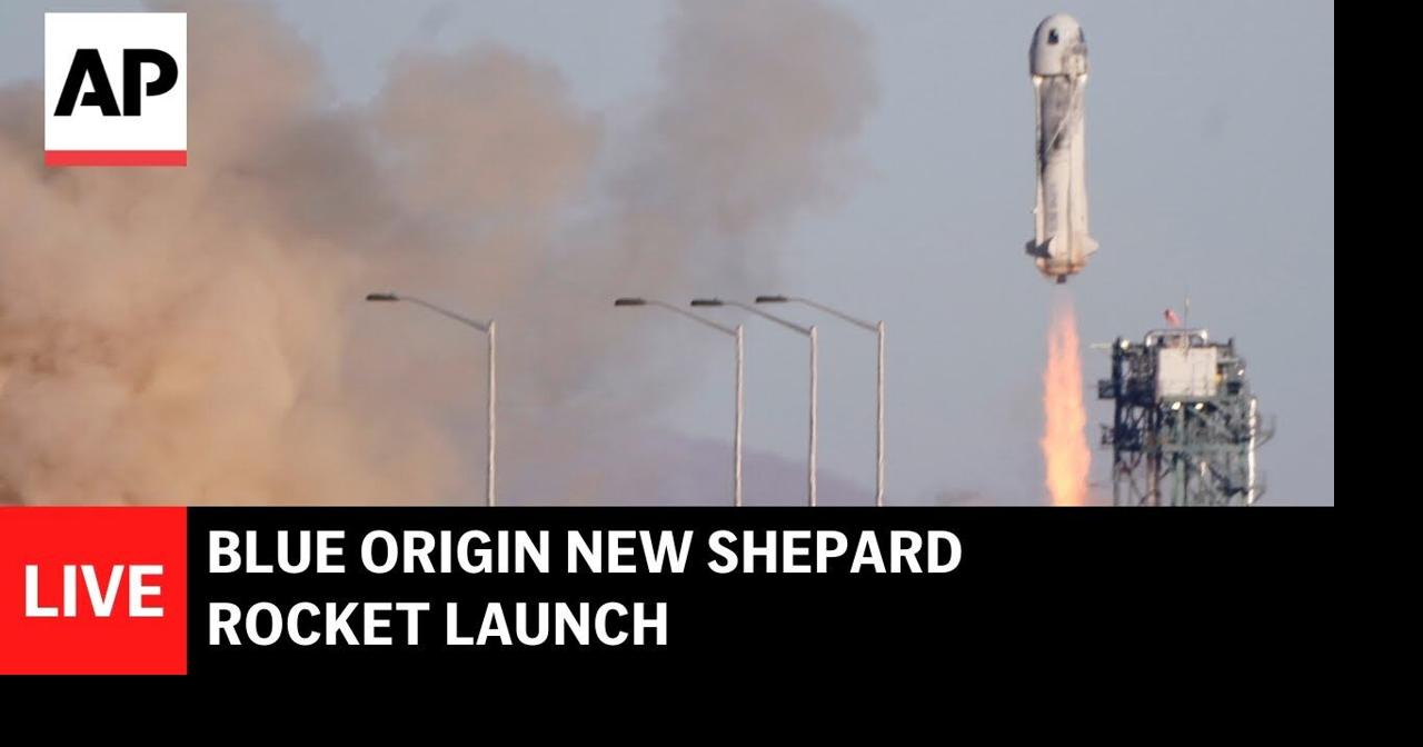 LIVE: Blue Origin New Shepard rocket launch, carrying first wheelchair ...