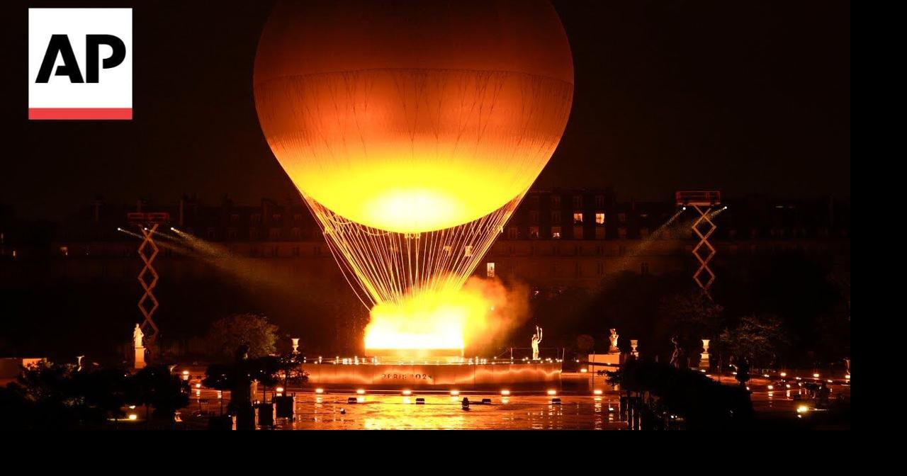 The story behind the Paris Olympics cauldron balloon | Ap Video ...