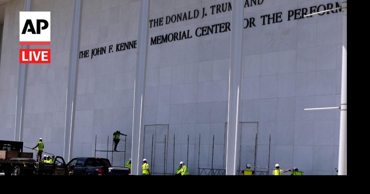 LIVE: Workers erect scaffolds at the Kennedy Center | Ap Video ...