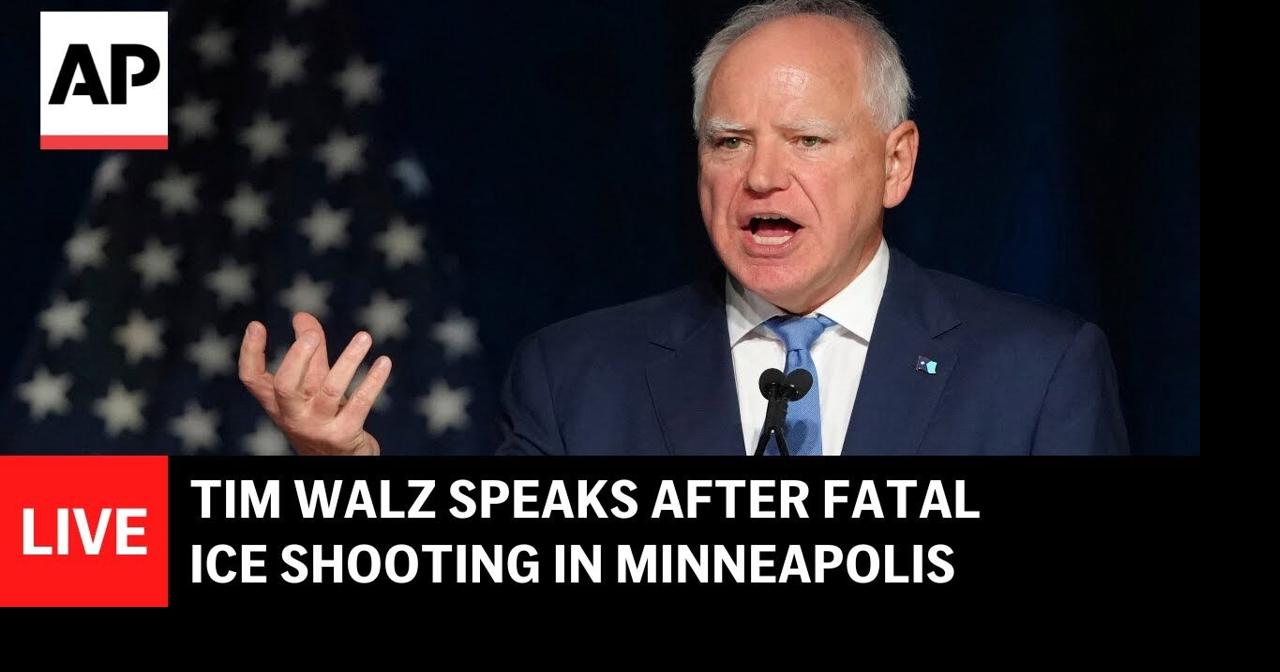 LIVE: Tim Walz holds a press conference after fatal ICE shooting in ...