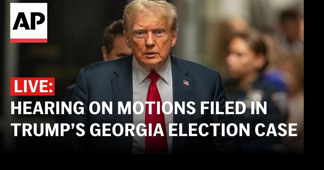 LIVE: Hearing on motions filed by Harrison Floyd in Trump’s Georgia ...