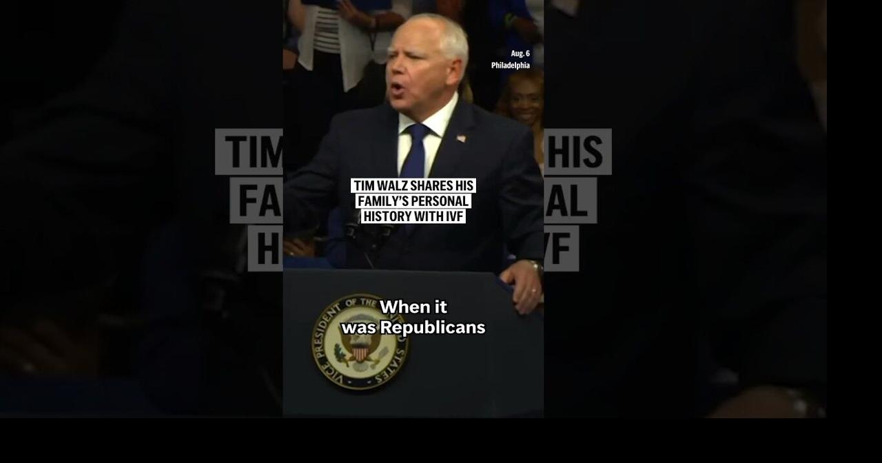 Tim Walz shares his family’s personal history with IVF | Ap Video ...