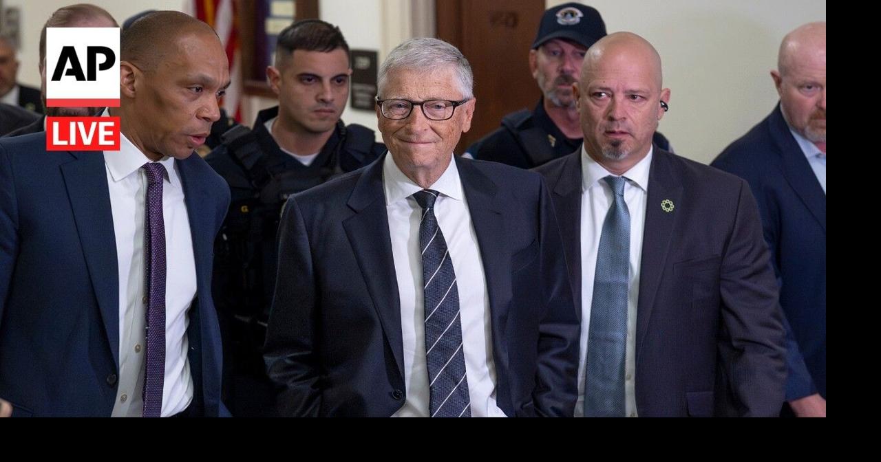 LIVE: Outside building as Bill Gates testifies in House Epstein ...