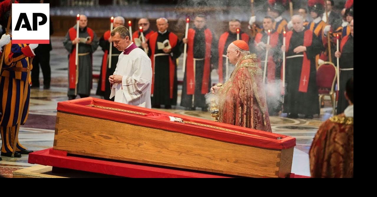 Bells toll as Pope Francis’ body transferred to St. Peter’s Basilica ...