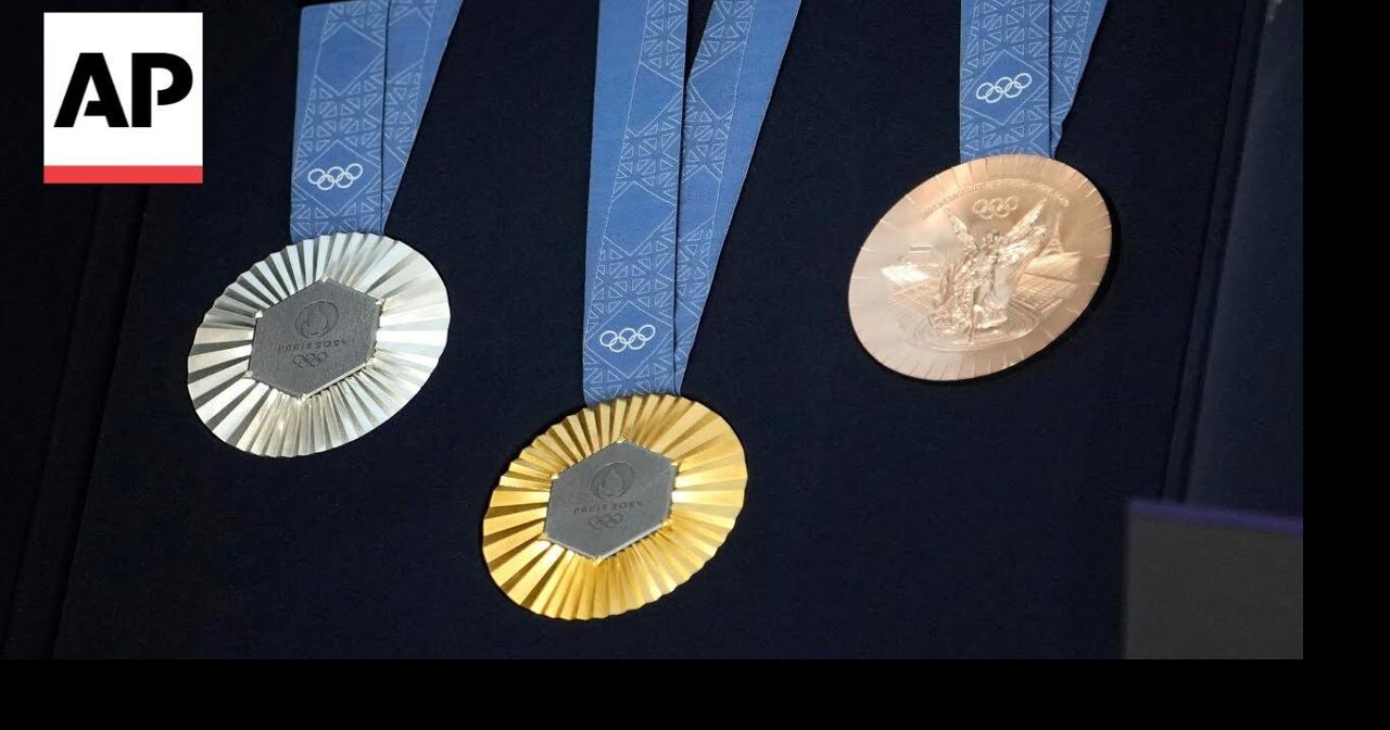 The Paris Olympics medals are monumental: They're made with metal ...