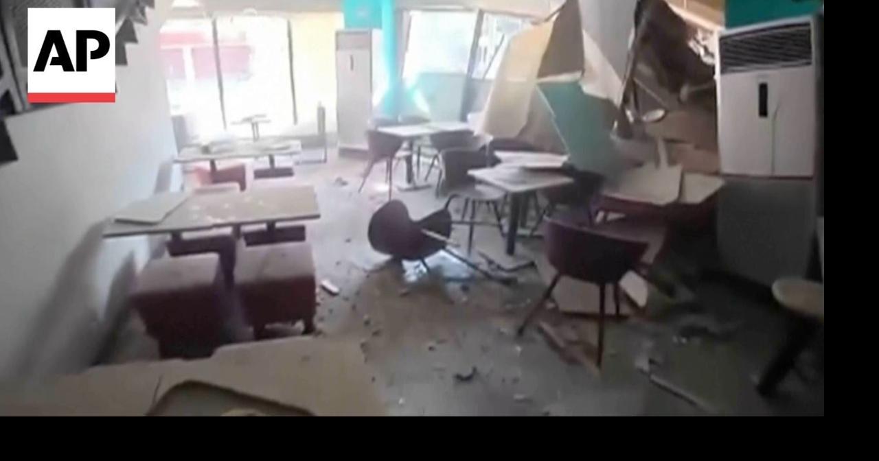 Destruction inside apartment building in Philippines after 7.8 ...