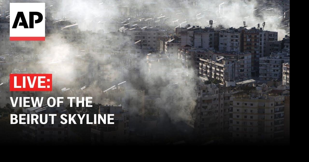 LIVE: View of the Beirut skyline in Lebanon | Ap Video ...