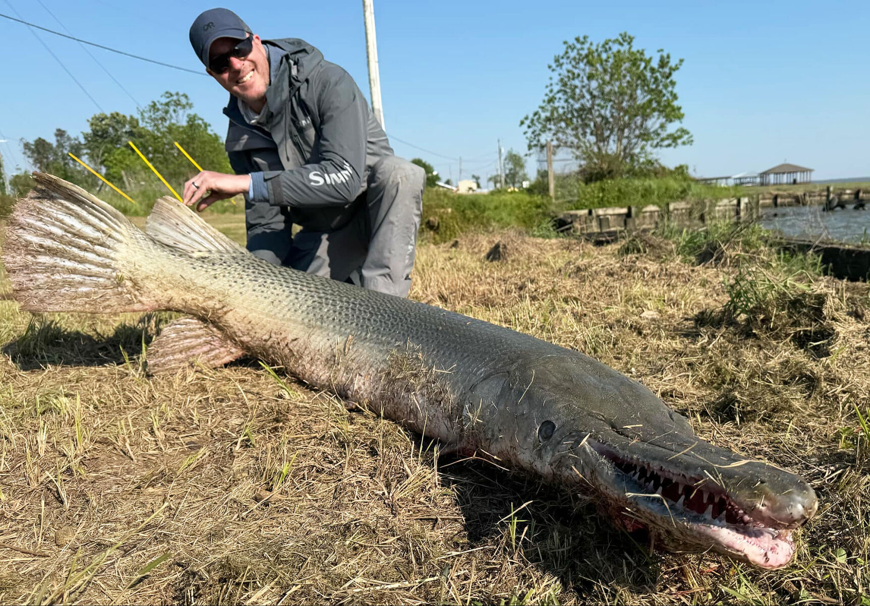 Lake Livingston's angler lands 153-pound alligator gar on two-pound ...