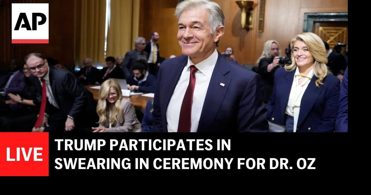 LIVE: Trump participates in swearing in ceremony for Dr. Oz | Ap Video ...