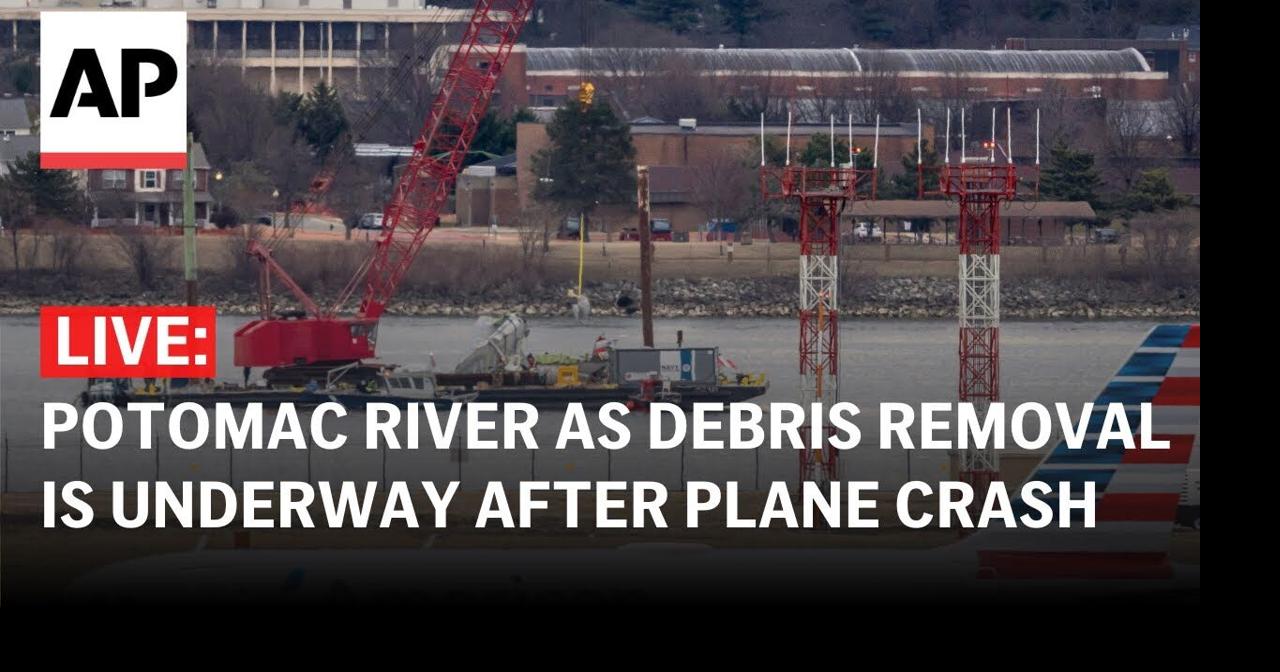LIVE: View of the Potomac River as debris removal is underway after ...