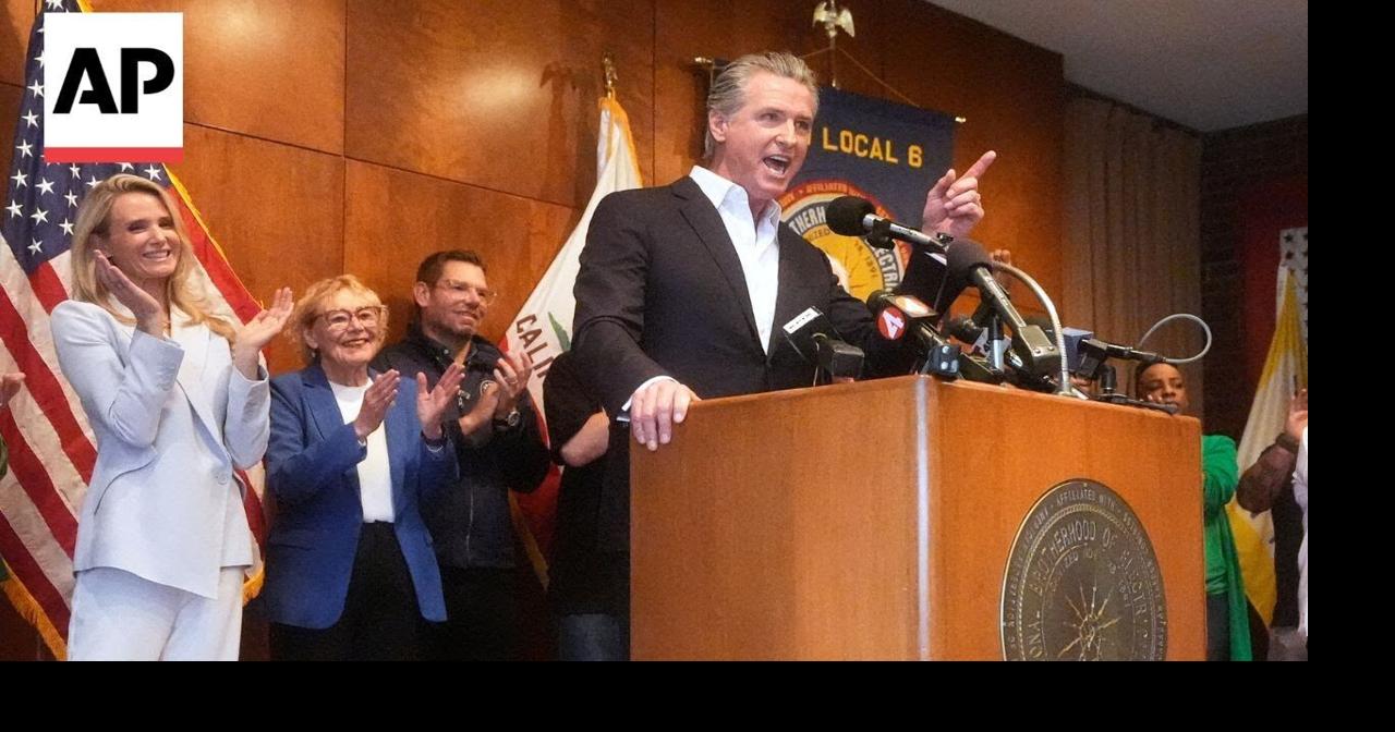 Gov. Gavin Newsom and his wife campaign for California redistricting ...