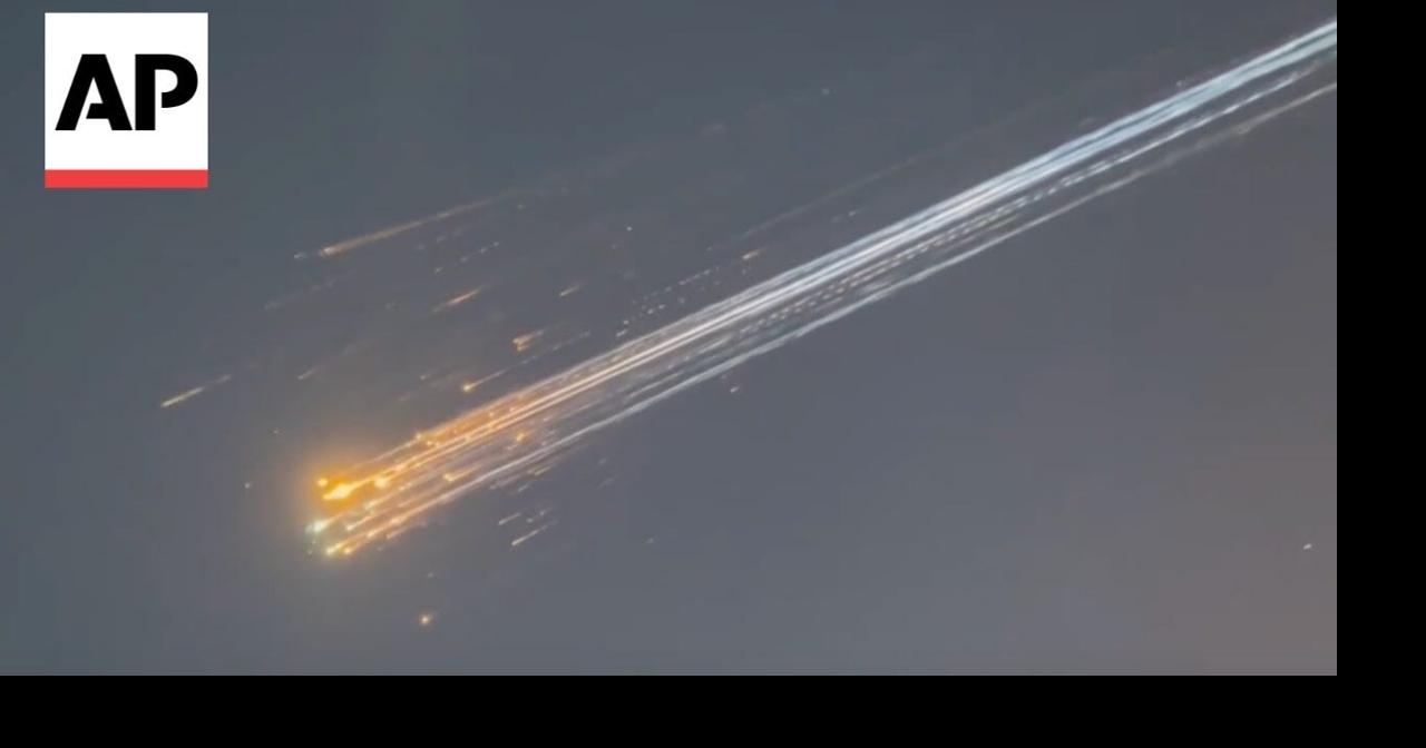 debris falling from space