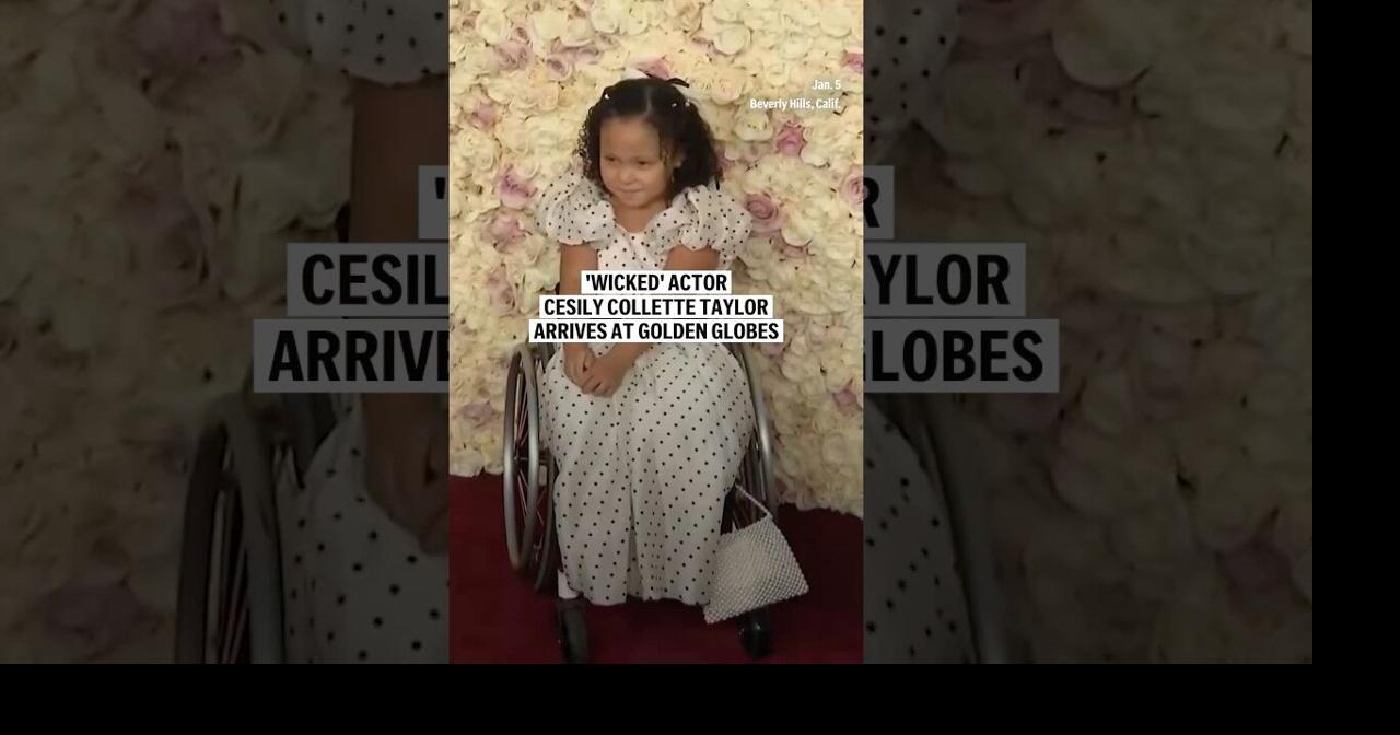 'Wicked' actor Cesily Collette Taylor arrives at Golden Globes | Ap ...