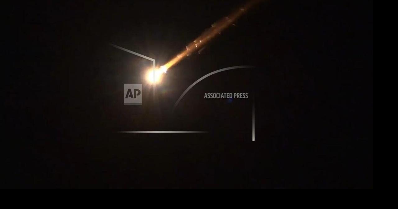Night skies over Jerusalem light up as air defence systems intercept Iranian missiles | Ap Video ...