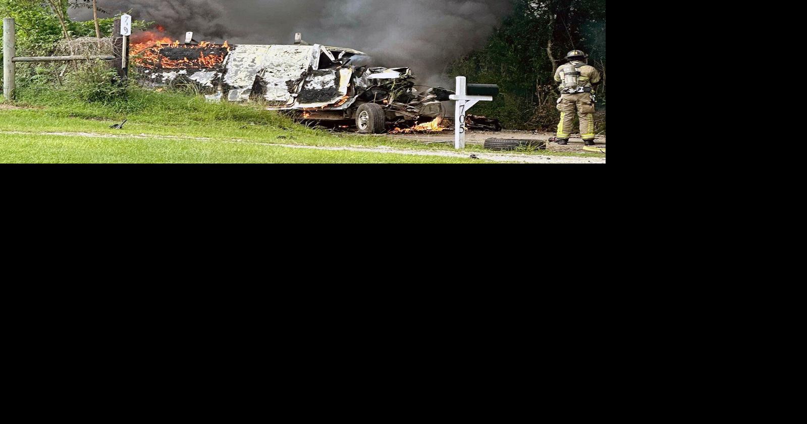 Lufkin man flown to Tyler hospital after fiery crash on Box Car Road ...