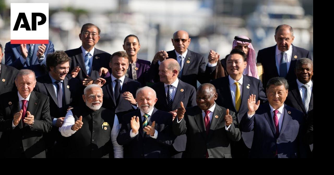 G20 leaders pose for group photo in Brazil as Biden, Trudeau and Meloni ...