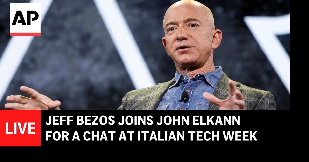 LIVE: Amazon CEO Jeff Bezos joins Stellantis chief John Elkann for a ...