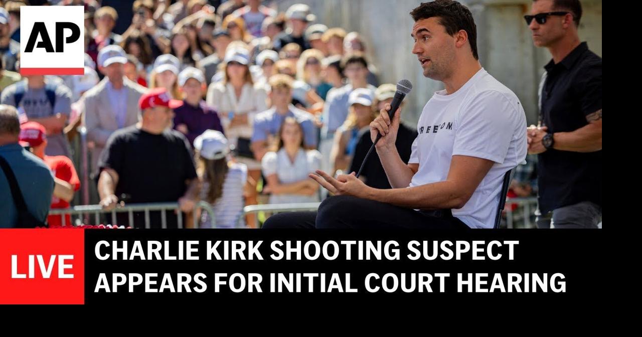 LIVE: Charlie Kirk shooting suspect appears for initial court hearing ...