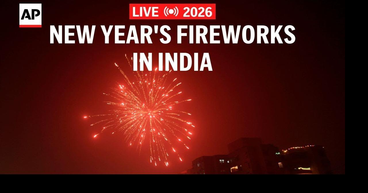 India fireworks 2026 LIVE: New Delhi rings in the new year | Ap Video ...
