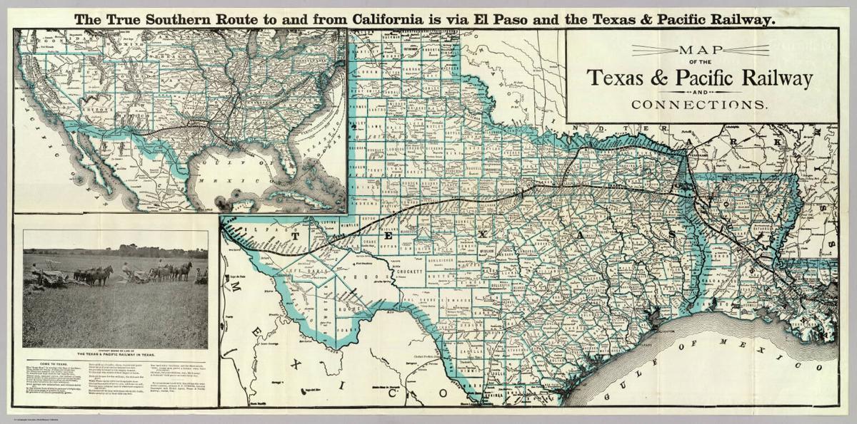 ALL THINGS HISTORICAL: Connecting Texas: The Texas and Pacific Railroad ...