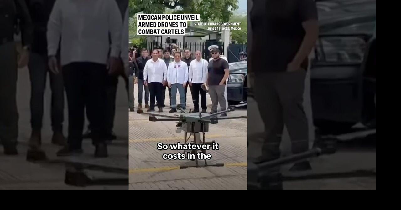 Mexican police unveil armed drones to combat cartels | Ap Video ...