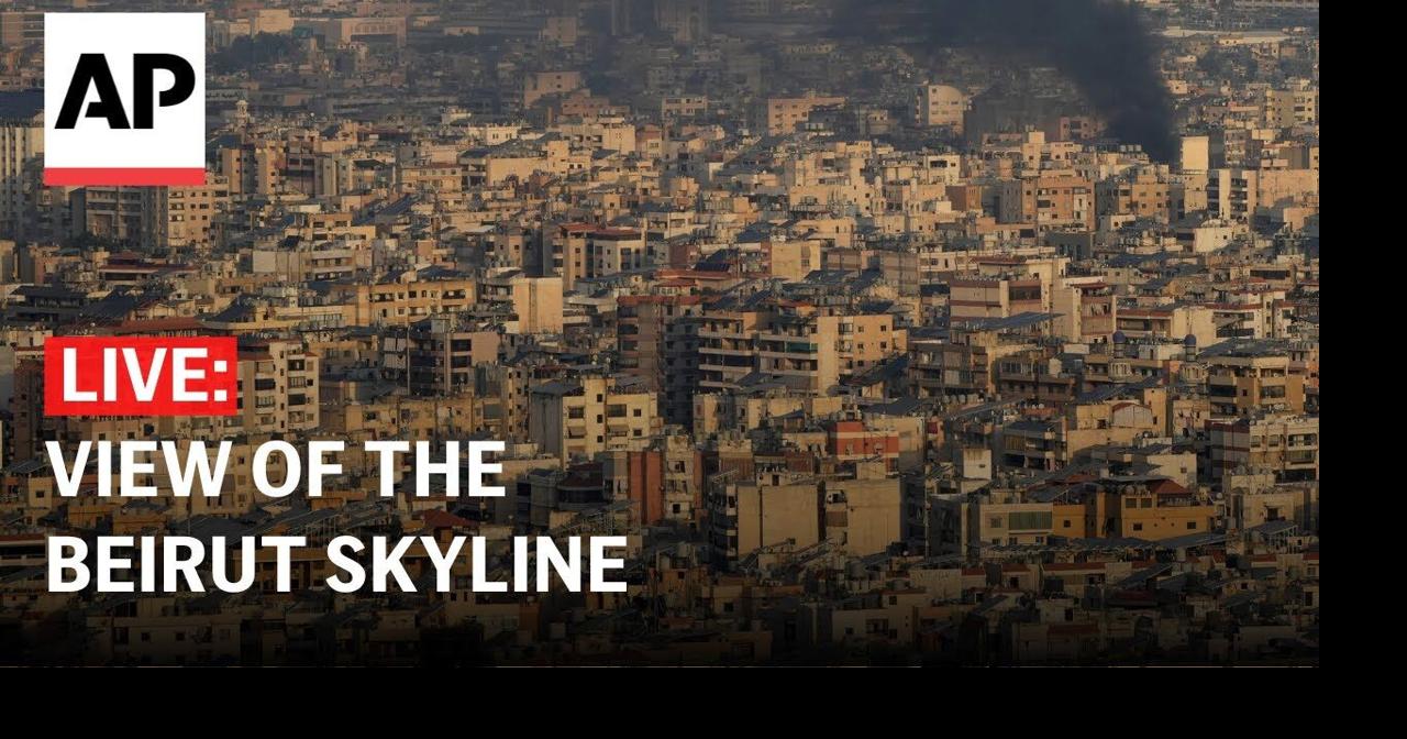LIVE: View of the Beirut skyline in Lebanon | Ap Video ...