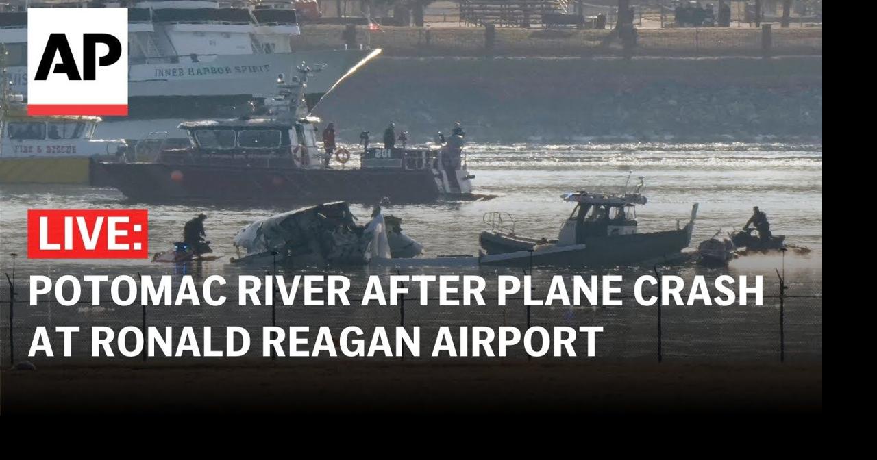 LIVE: Scene from Potomac River after plane crash at Ronald Reagan ...