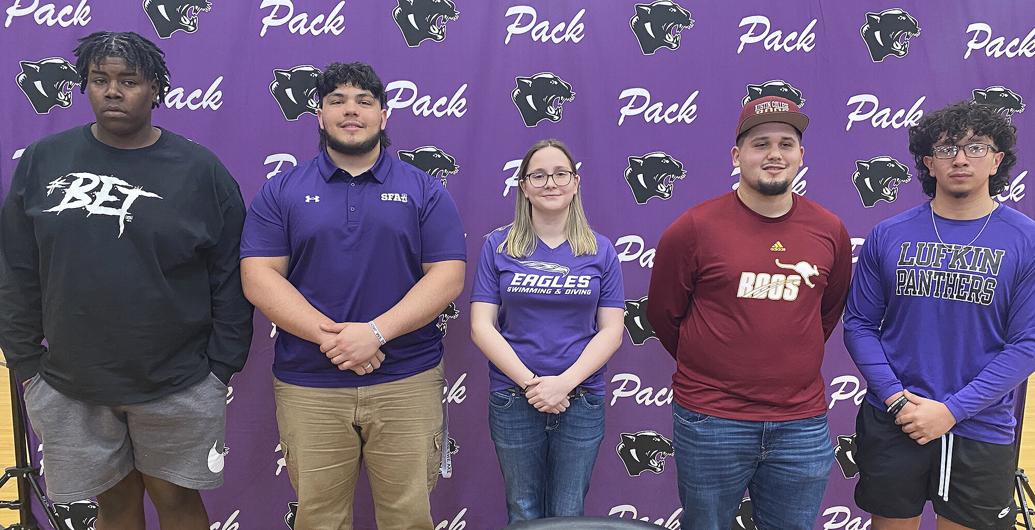 Four Lufkin football players sign letters of intent | High School ...