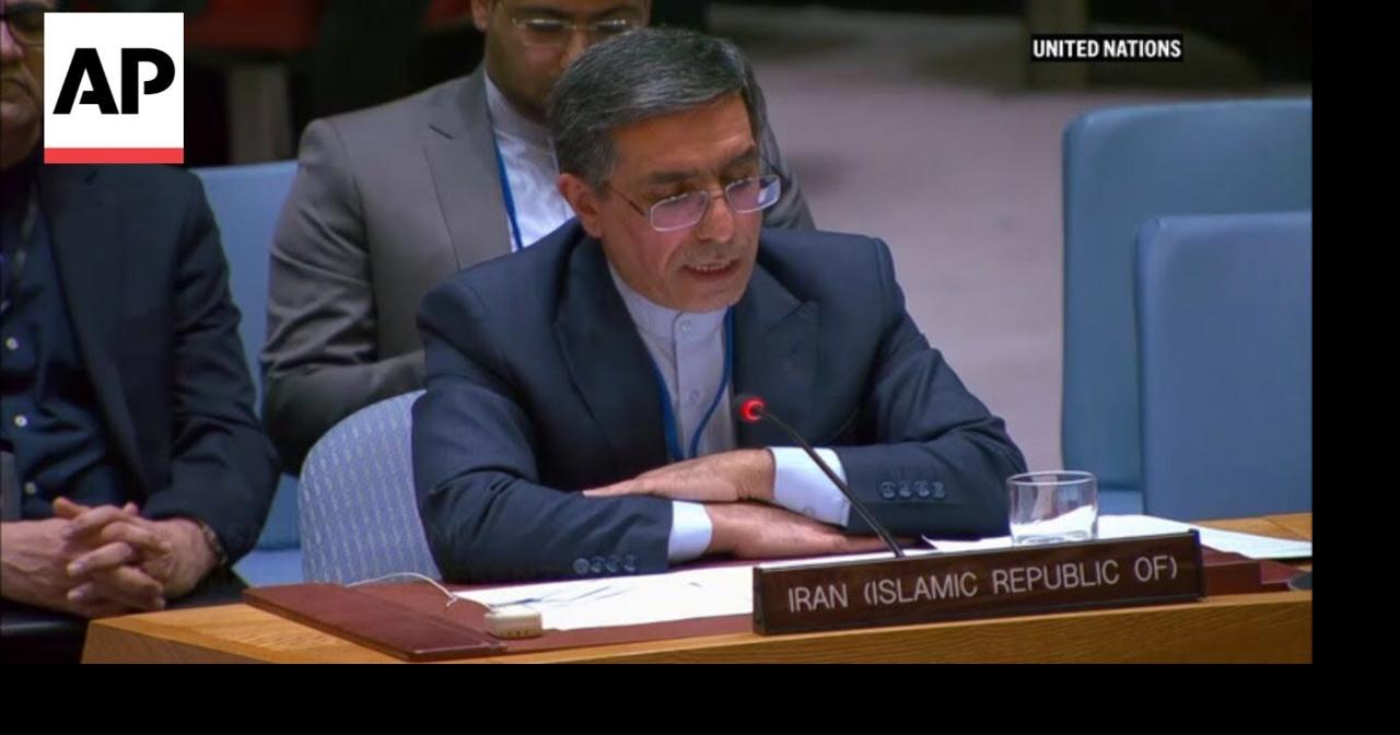 US and Israel are instilling 'chaos' amid protests in Iran, rep to UN ...