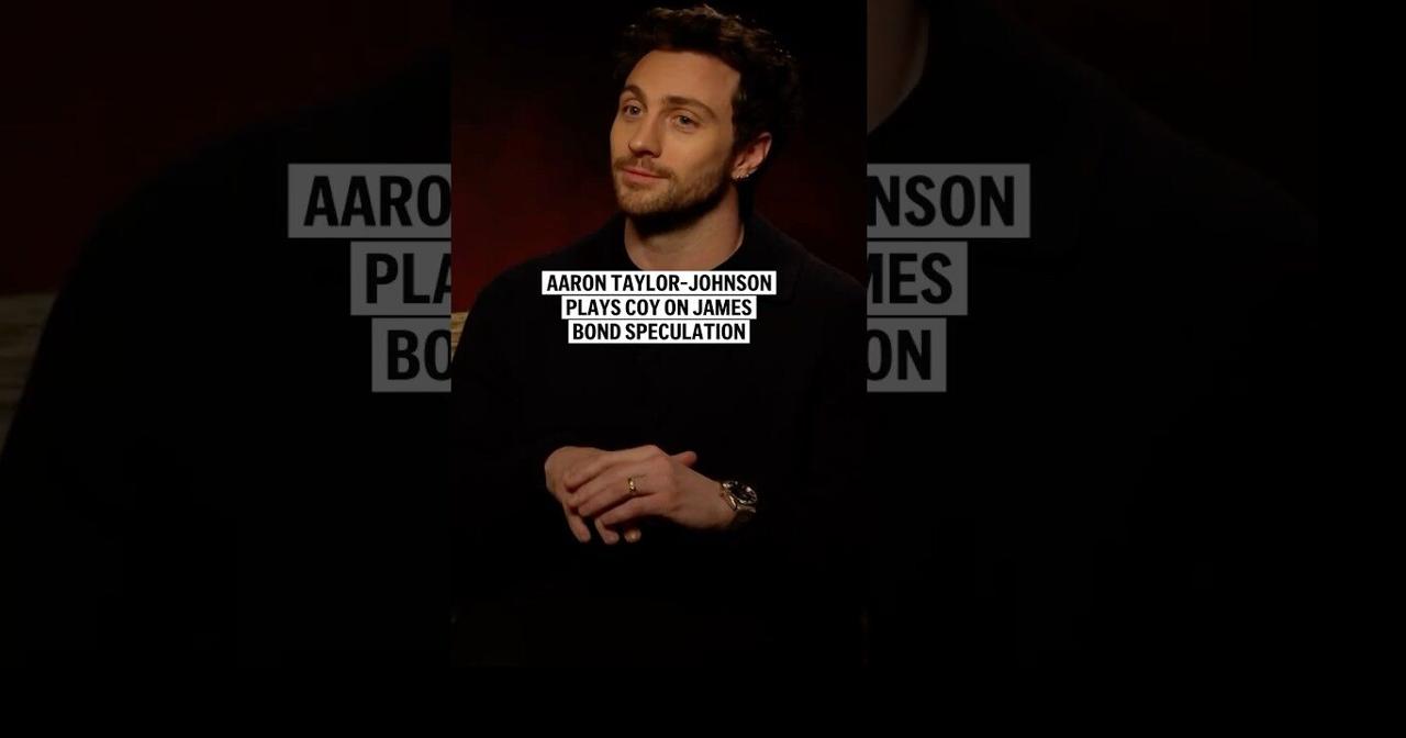 Aaron Taylor-Johnson plays coy on James Bond speculation | Ap Video ...