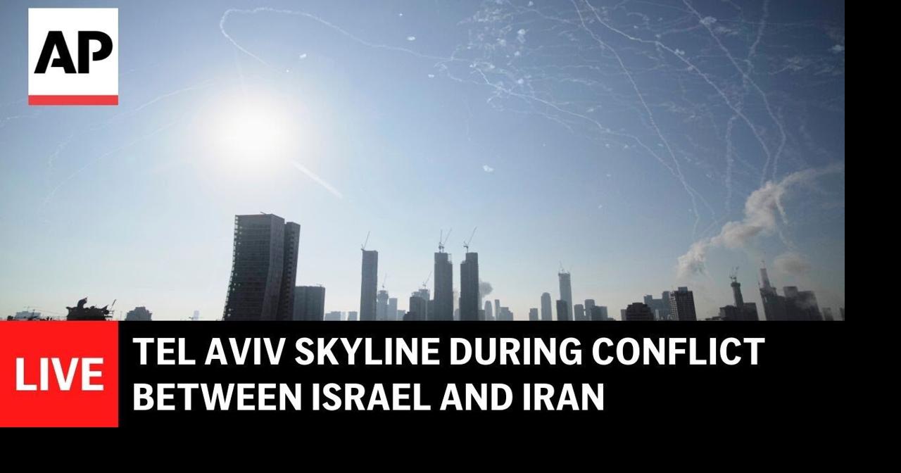 LIVE: Tel Aviv skyline during conflict between Israel and Iran | Ap ...