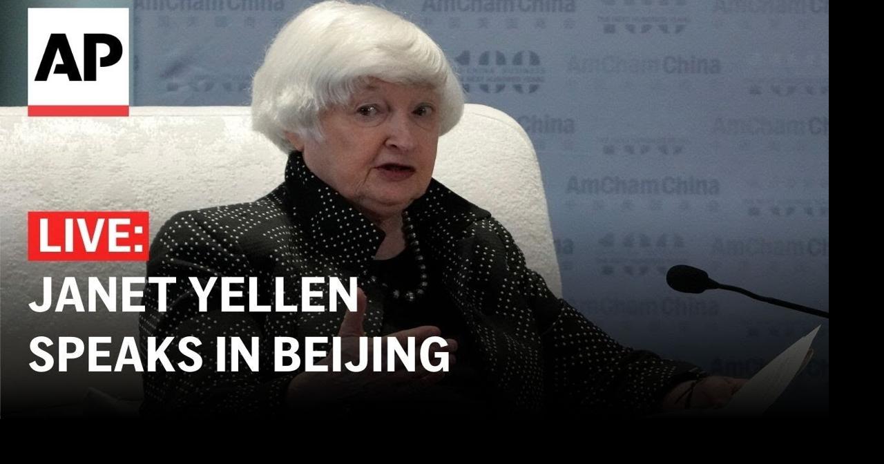 LIVE: US Treasury Secretary Janet Yellen holds news conference in China ...