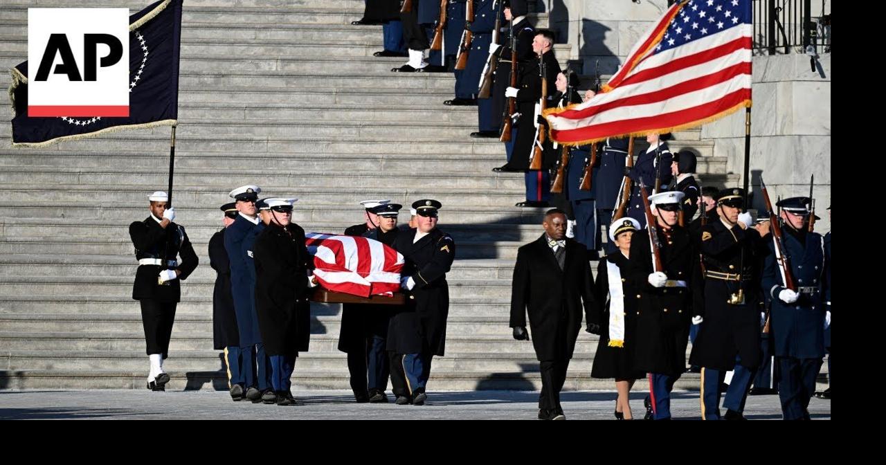 WATCH: Jimmy Carter's motorcade leaves US Capitol for state funeral ...