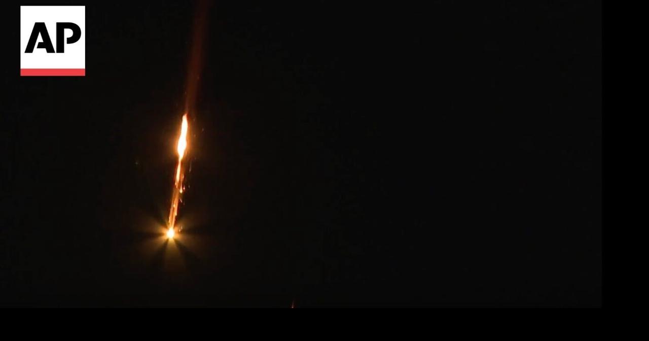 Iran missiles intercepted in the sky above Amman, Jordan | Ap Video ...