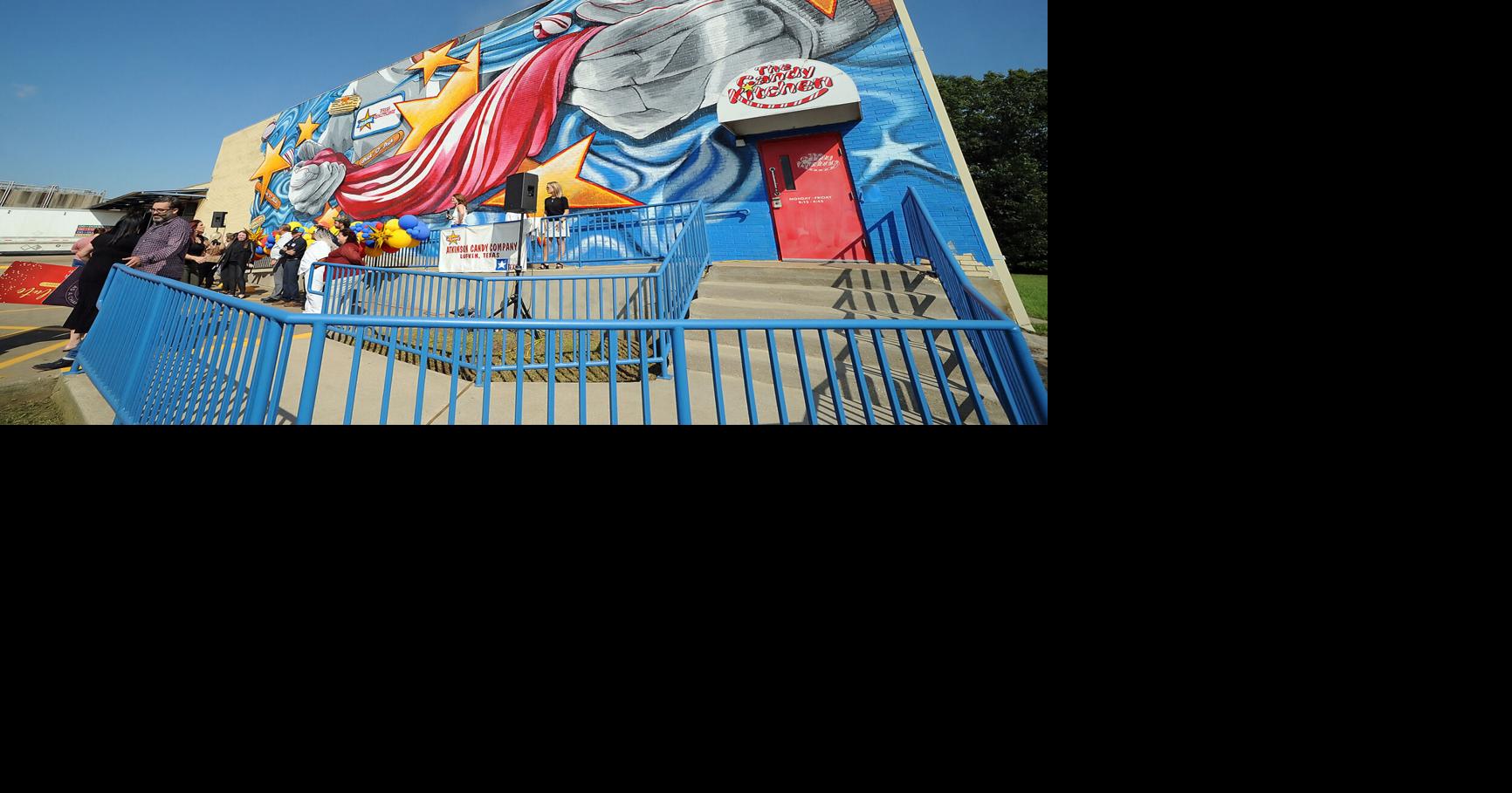 Candy wrapper: Atkinson celebrates 90th anniversary with mural reveal ...