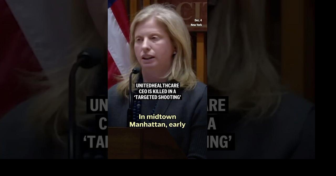 UnitedHealthcare CEO is killed in a ‘targeted shooting’ | Ap Video ...