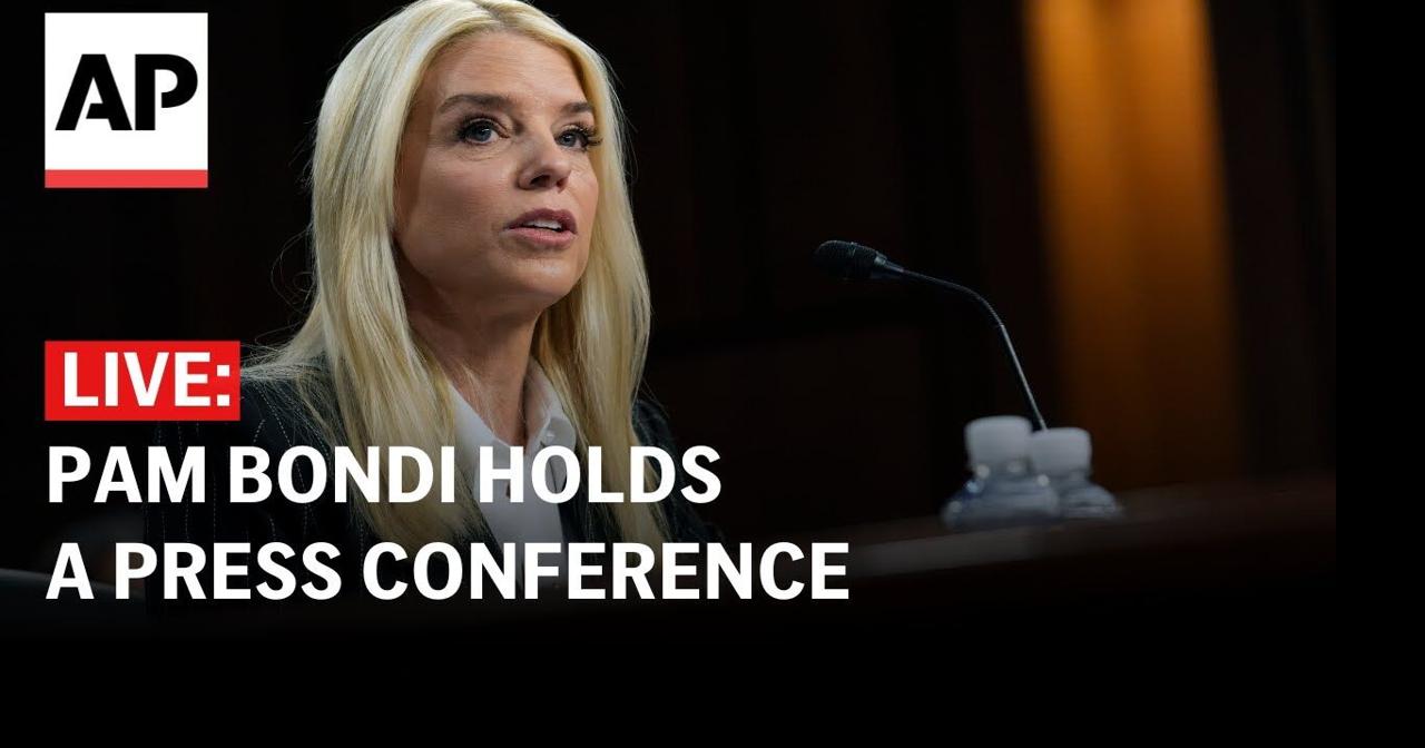 LIVE: Attorney General Pam Bondi holds a press conference | Ap Video ...