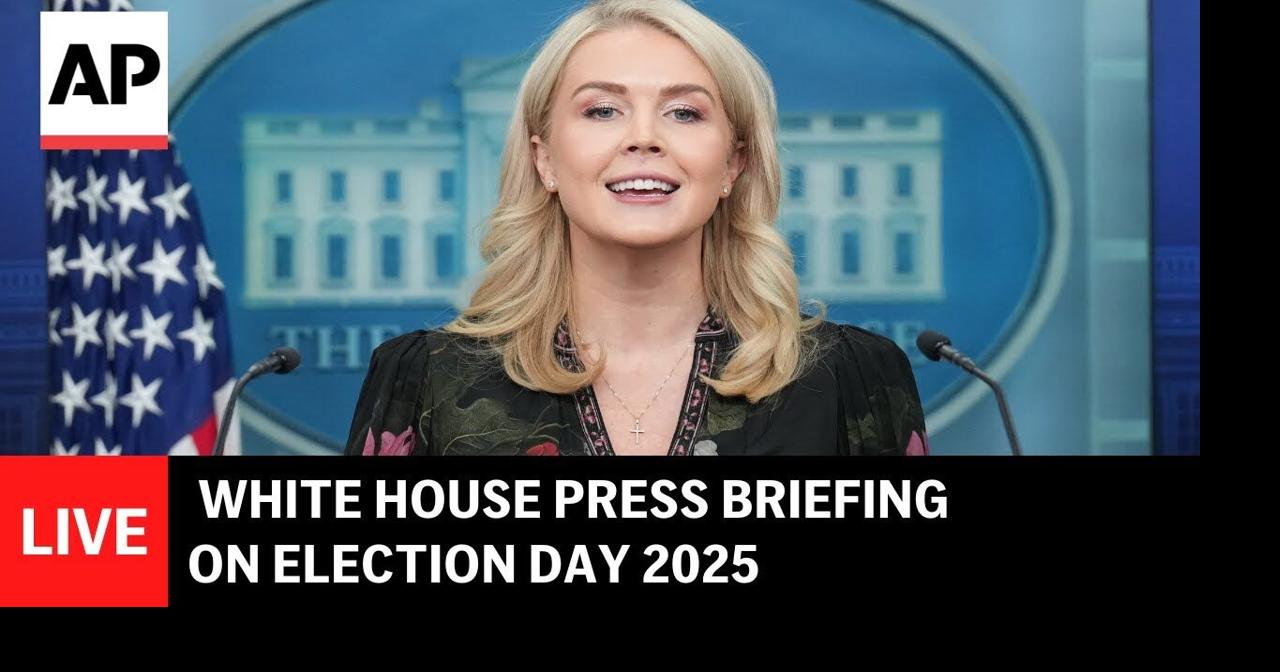 LIVE: White House press briefing with Karoline Leavitt on Election Day ...