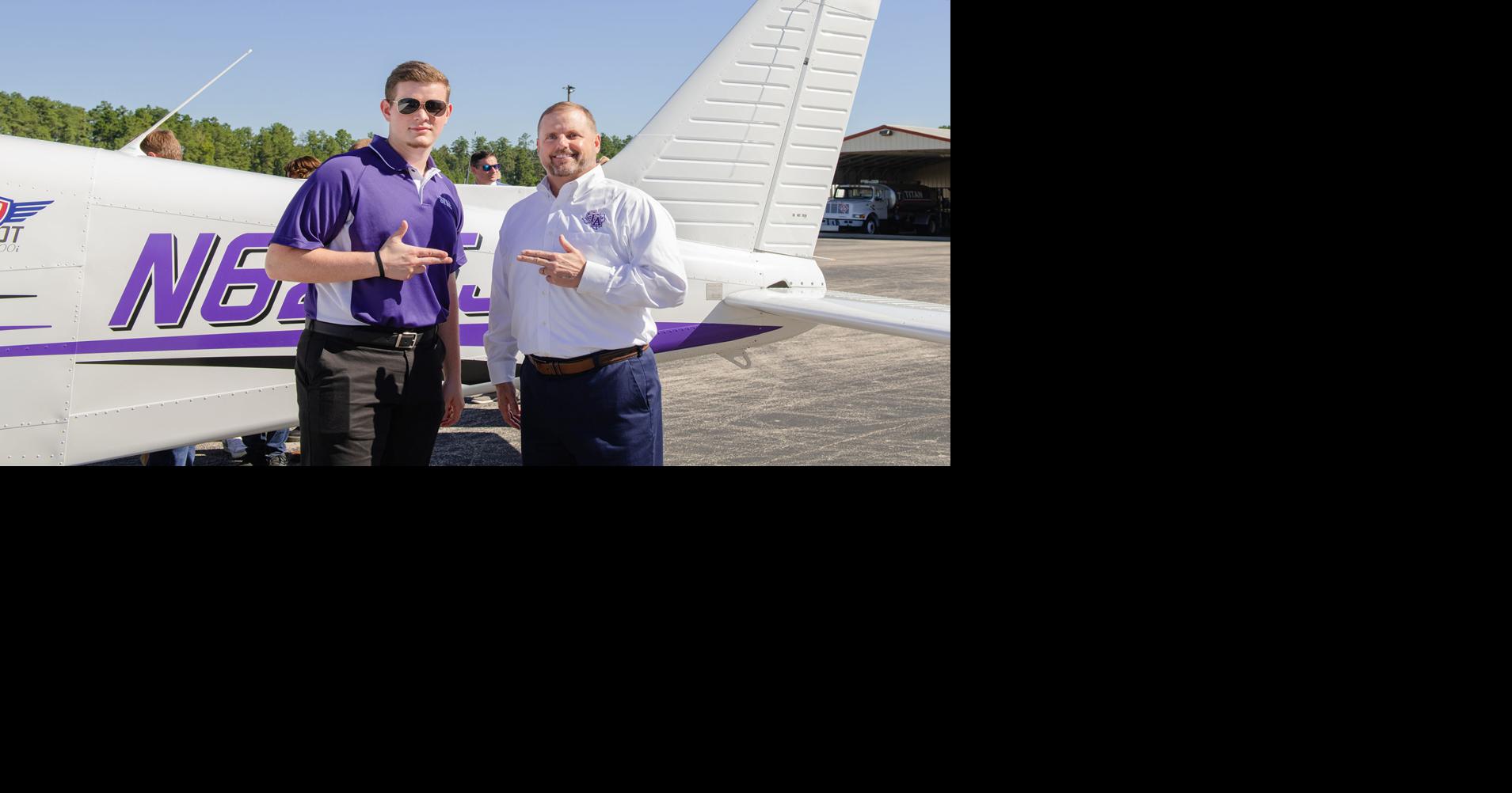 SFA aviation students, administrators, guests celebrate arrival of new ...