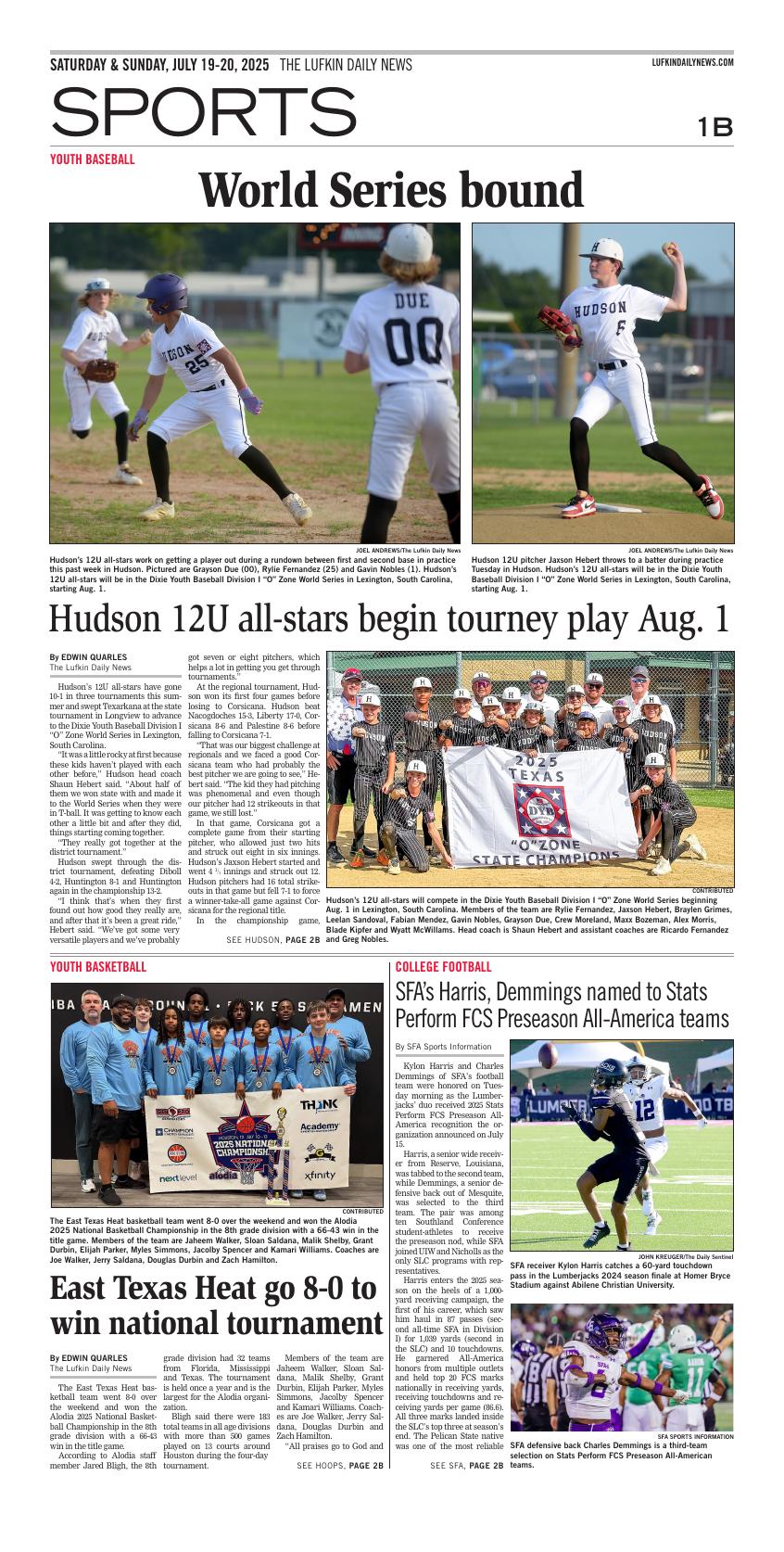 Page B1 | Lufkin Daily News E-Edition | lufkindailynews.com