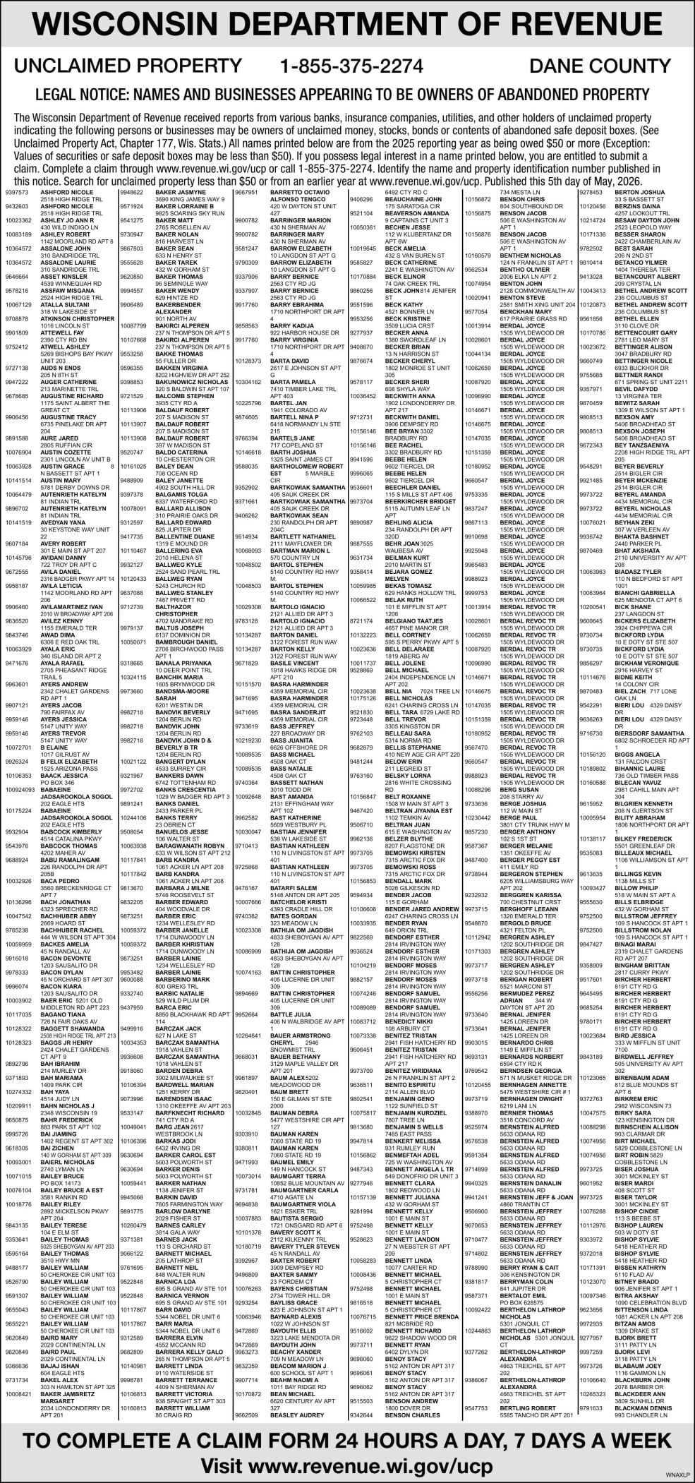Customized Newspaper Advertising/cna - Ad from 2026-05-05