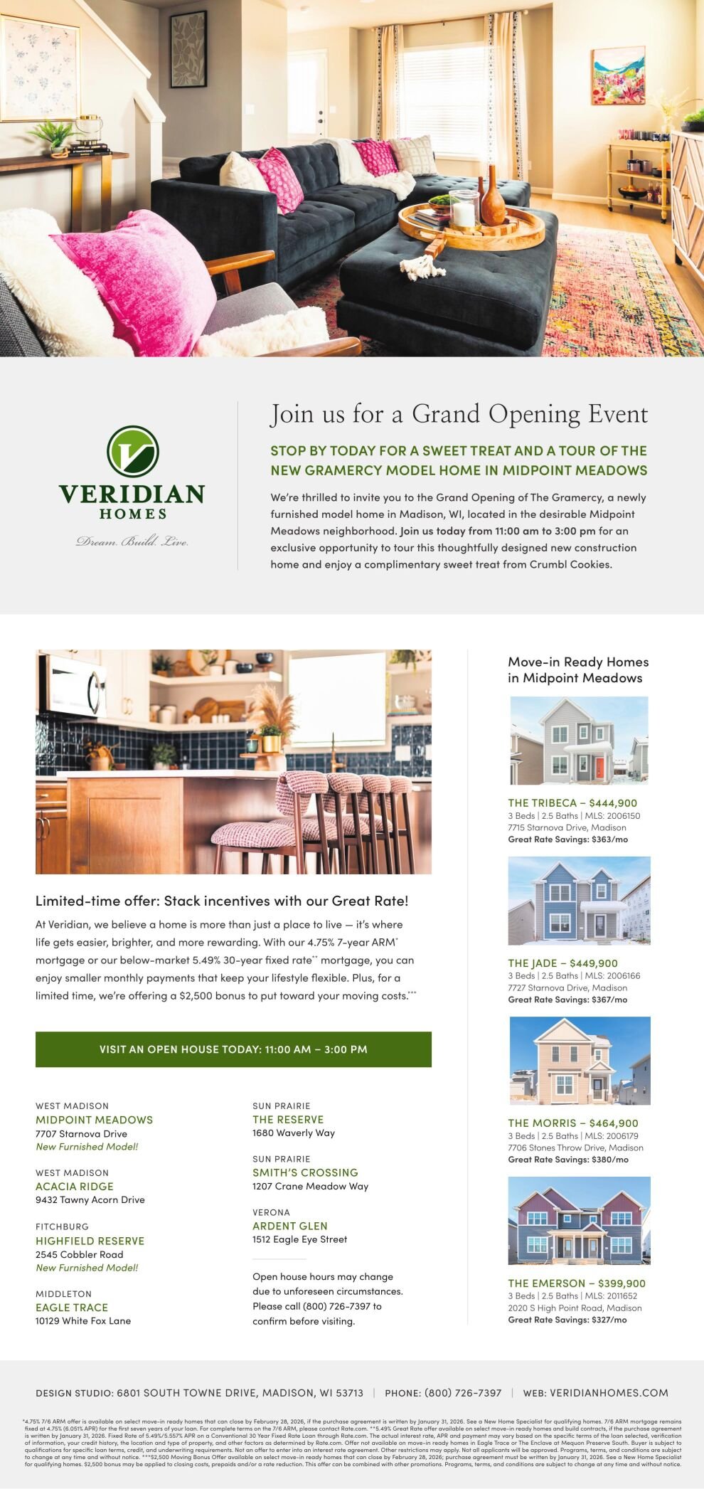 VERIDIAN HOMES INC - Ad from 2026-01-25