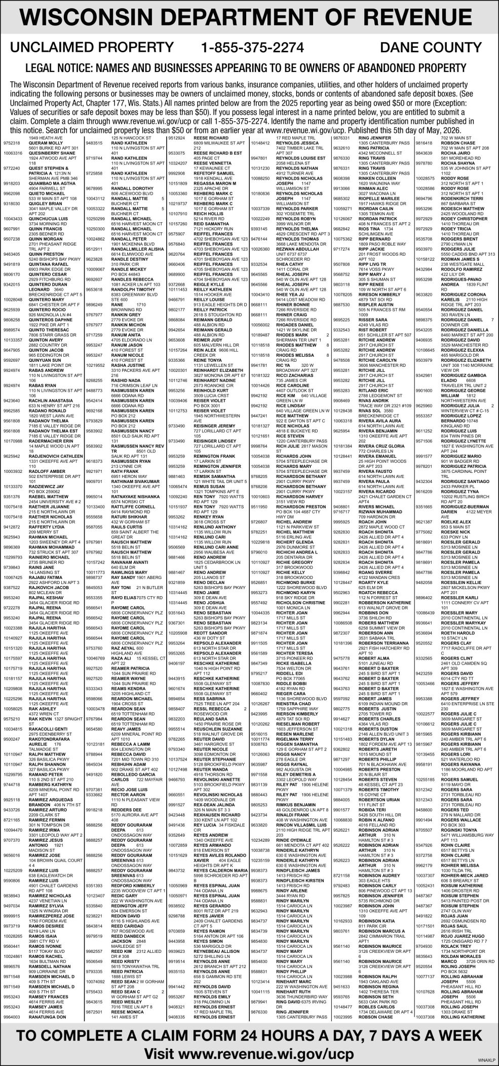Customized Newspaper Advertising/cna - Ad from 2026-05-05