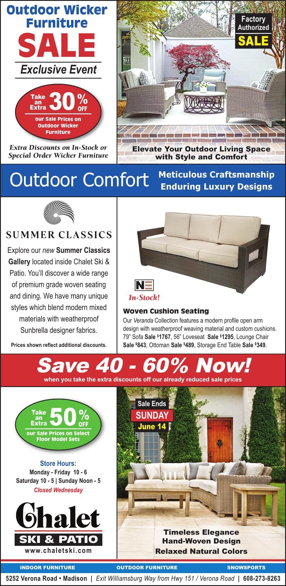 CHALET SKI & PATIO - Ad from 2026-06-09