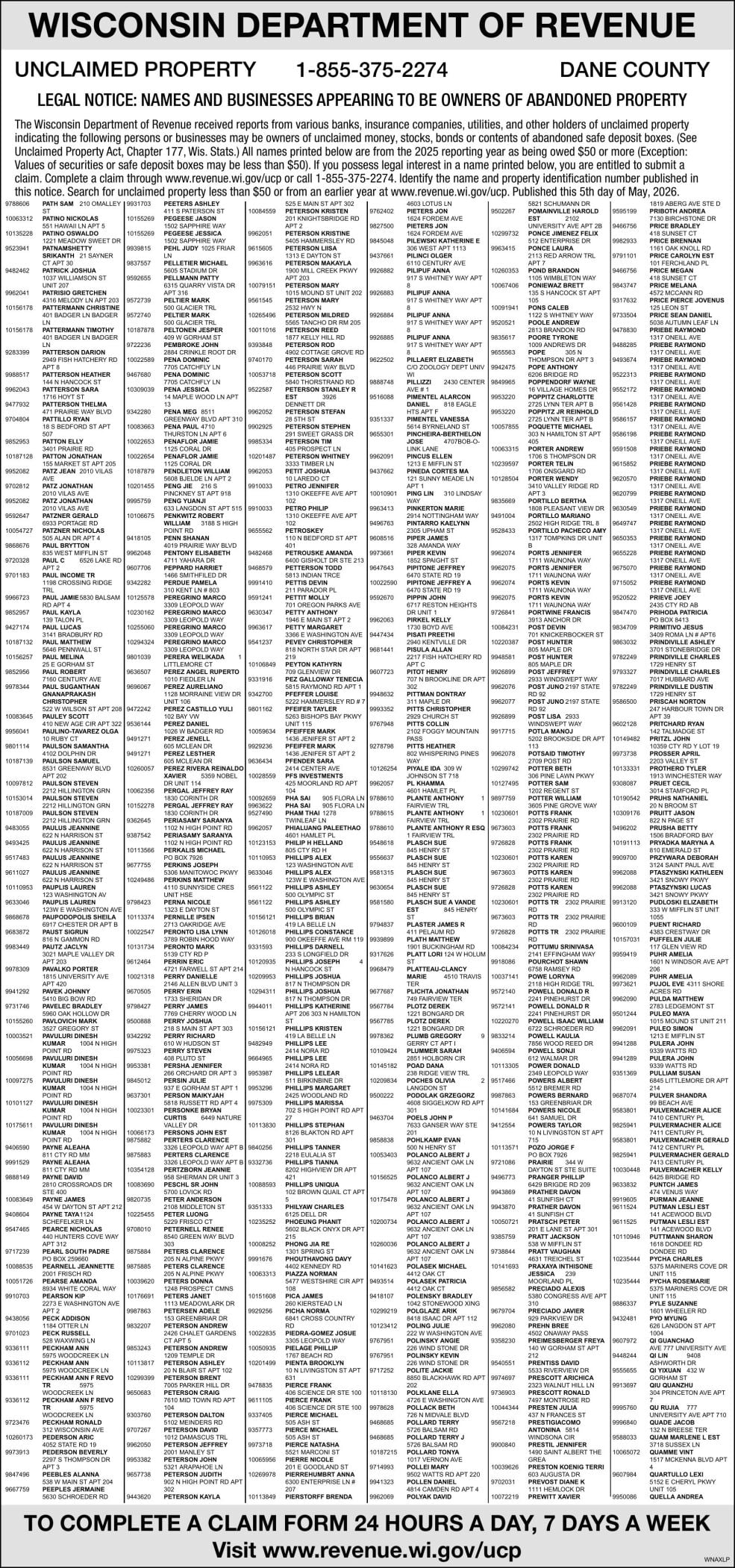 Customized Newspaper Advertising/cna - Ad from 2026-05-05