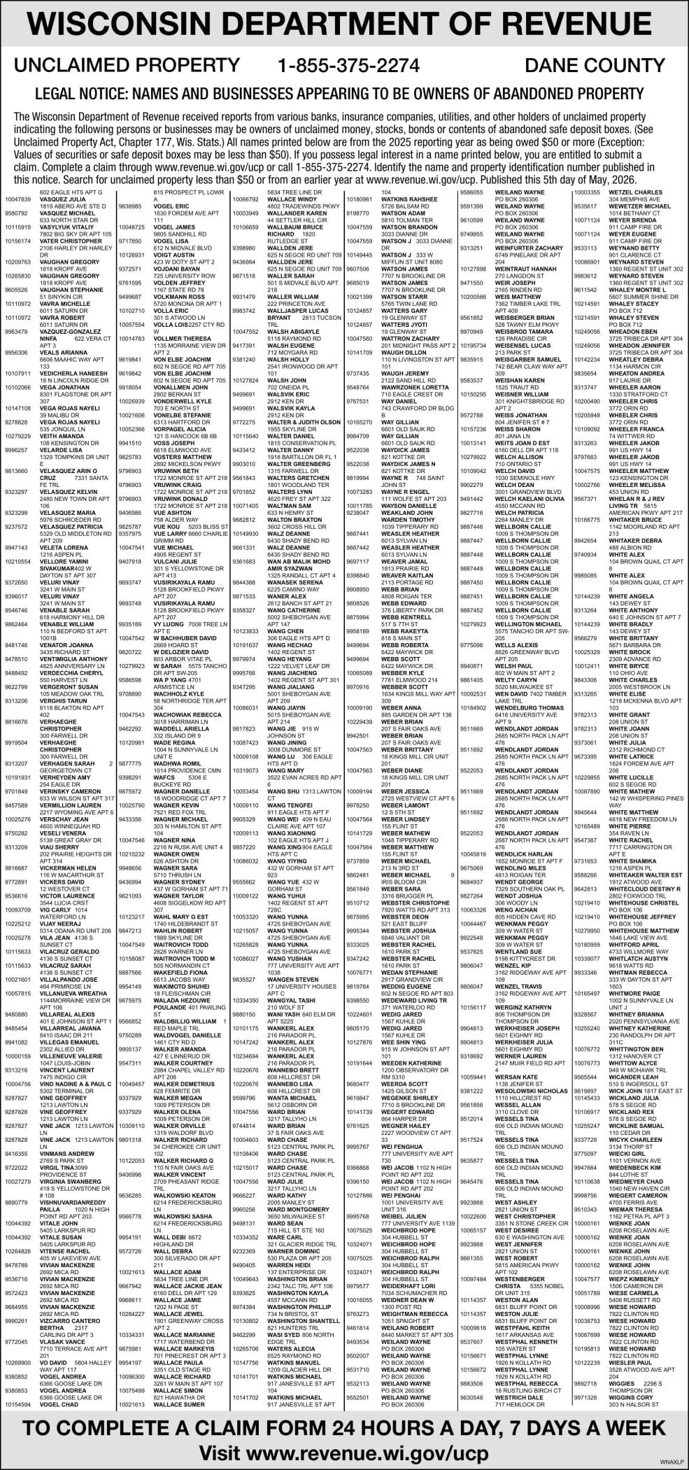 Customized Newspaper Advertising/cna - Ad from 2026-05-05