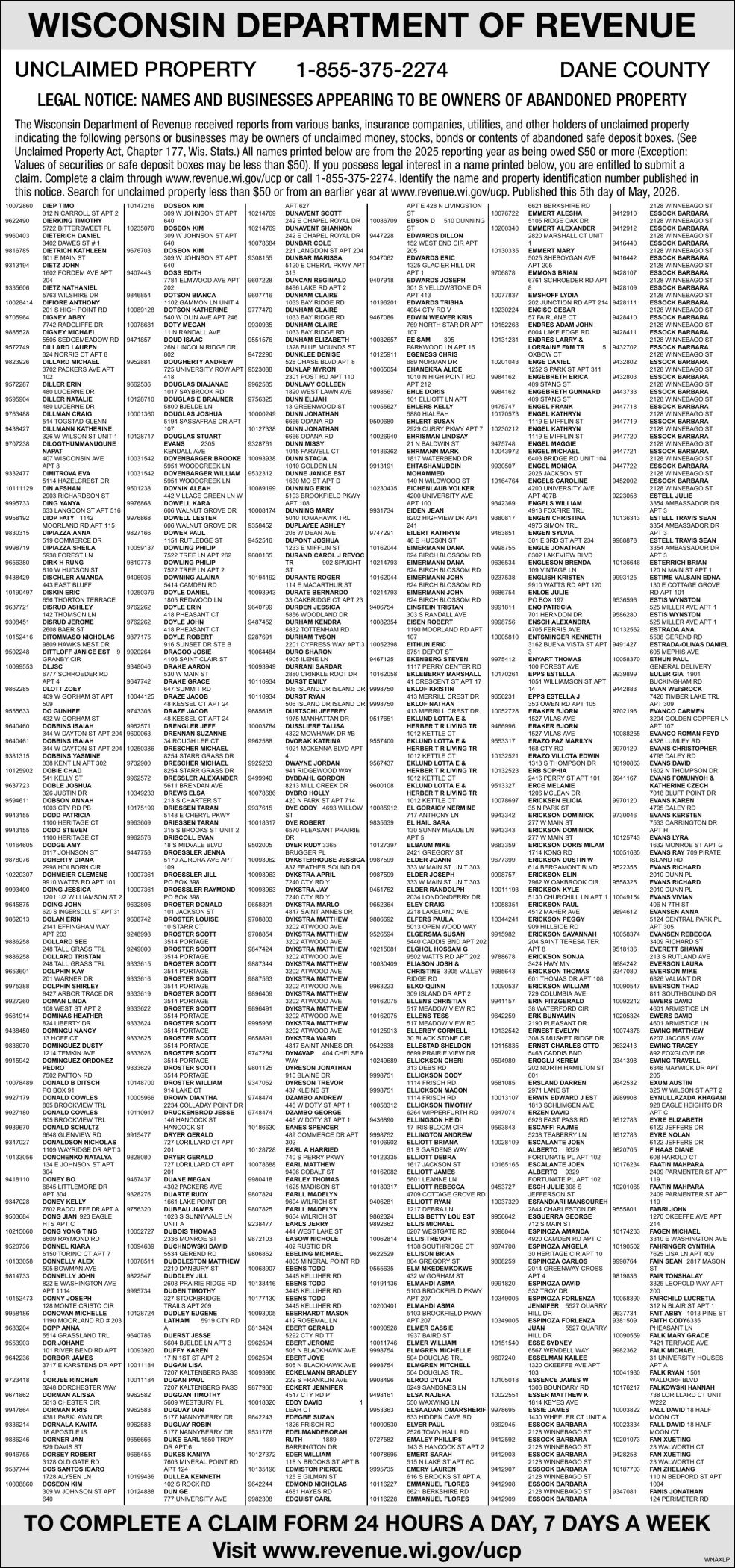 Customized Newspaper Advertising/cna - Ad from 2026-05-05