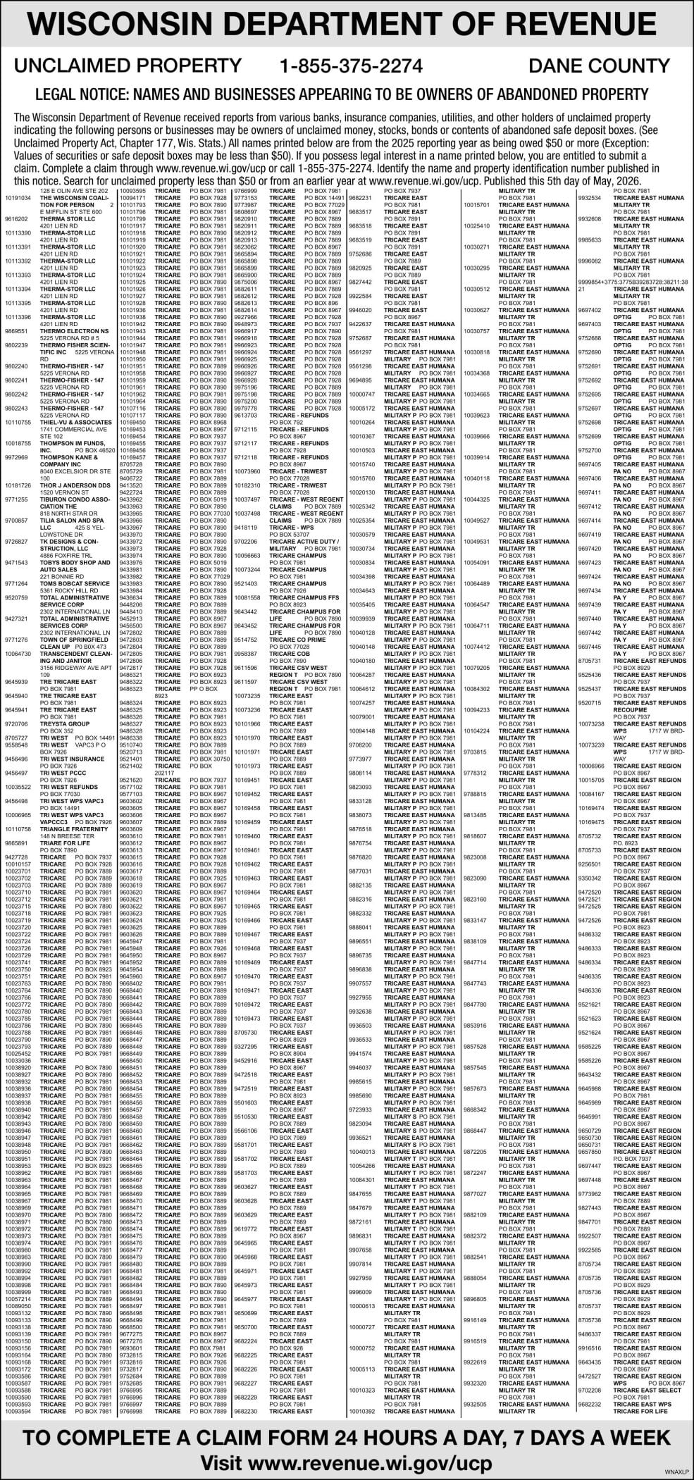 Customized Newspaper Advertising/cna - Ad from 2026-05-05